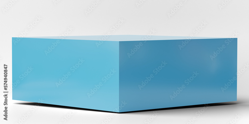 3D cube has a shadow isolated on transparent background, png file ...