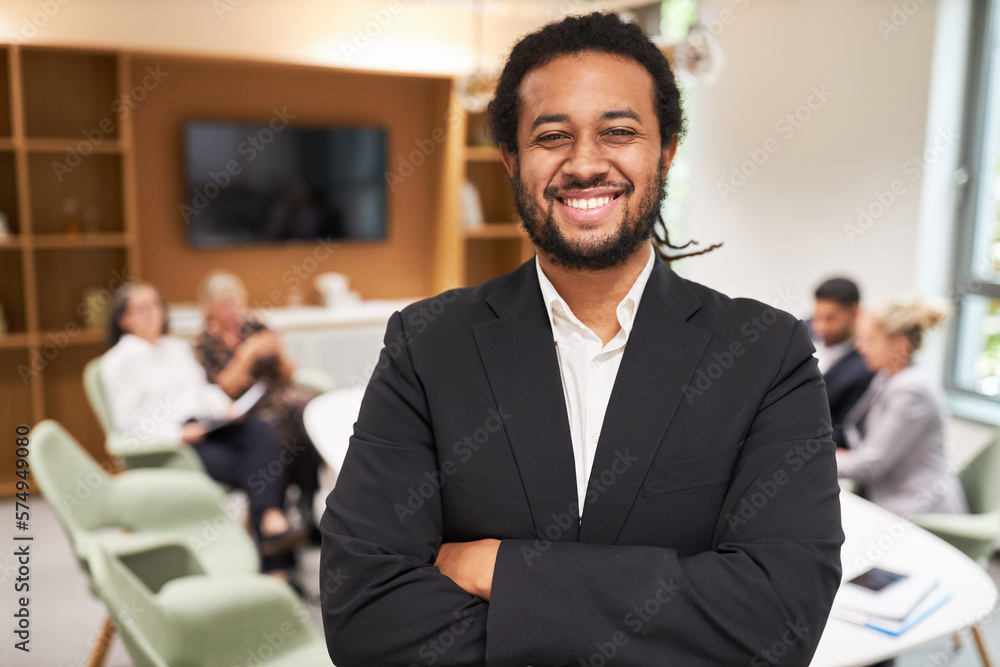 Successful start-up founder with arms crossed Stock Photo | Adobe Stock