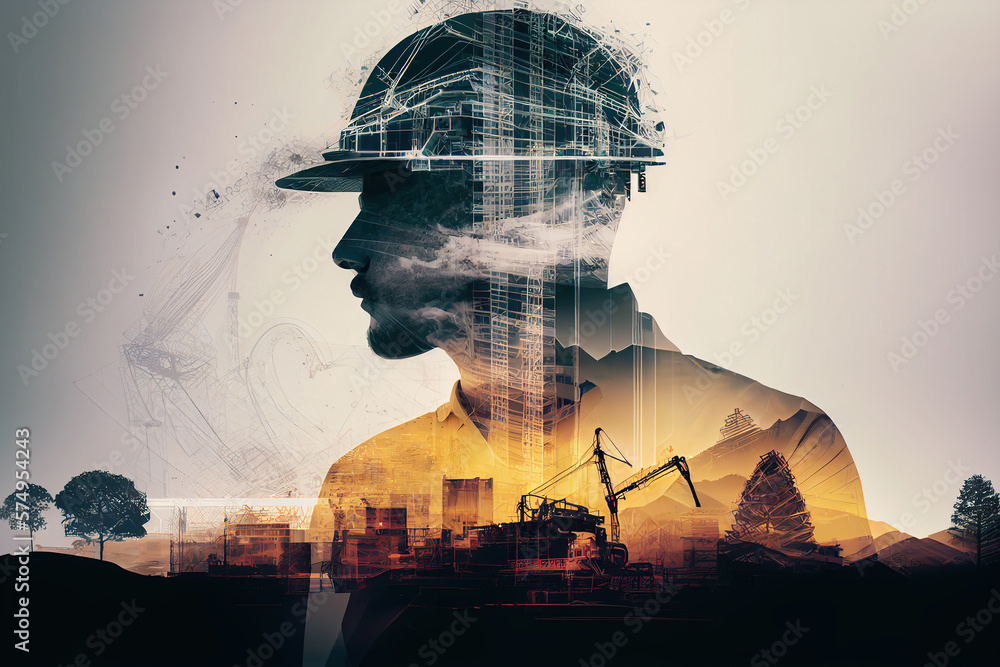 Visionary construction project with a focus on architecture and ...