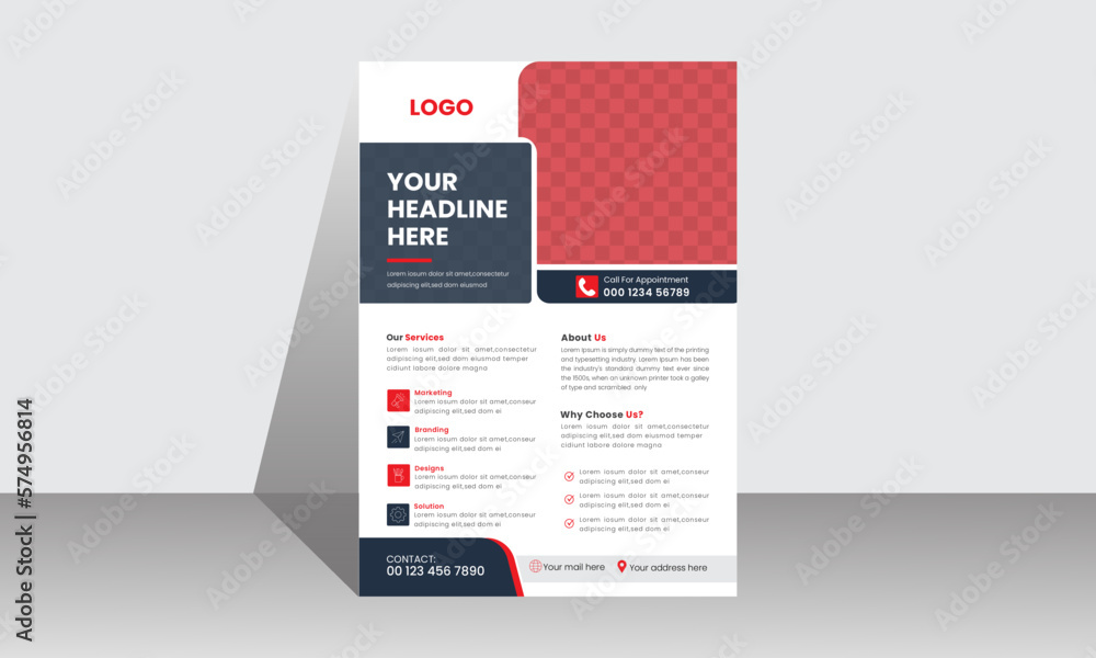 Vetor de Professional modern creative flyer design tamplates.Personal ...