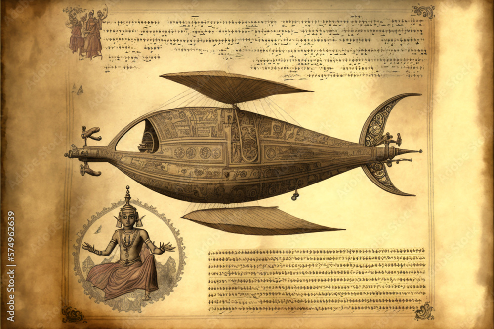 Vimana Illustrations - Discover the Magic of Ancient Vedic Technology ...