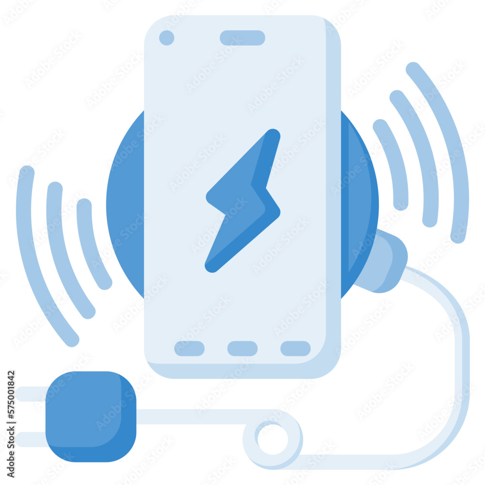 Wireless charger icon for smart, control, technology, internet, network ...