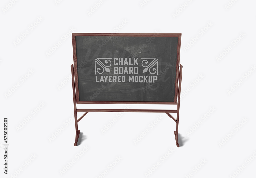 School Chalk Board Mockup Stock Template | Adobe Stock