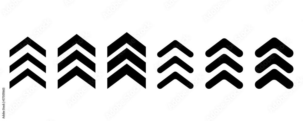 Drag the set of icons up. Sharp and rounded edges vector illustration ...