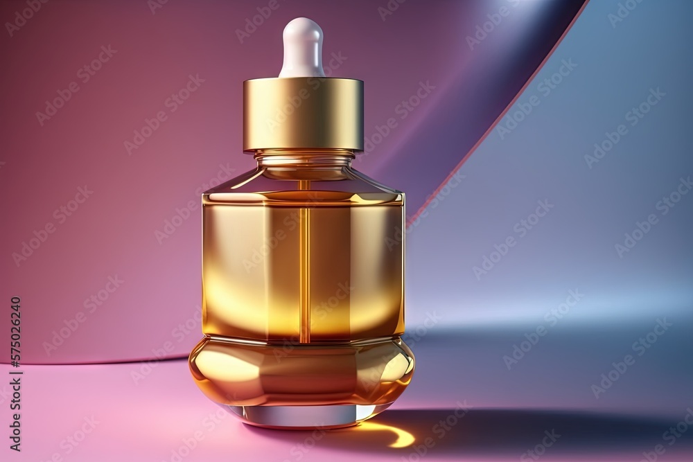 Cosmetic serum Oil on Saggy skin cell Skin Repair. AI generated art ...