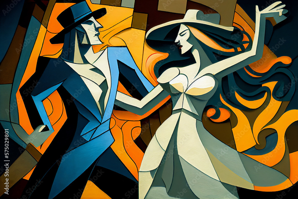 Latin American Hispanic male and female couple dancing the ballroom ...