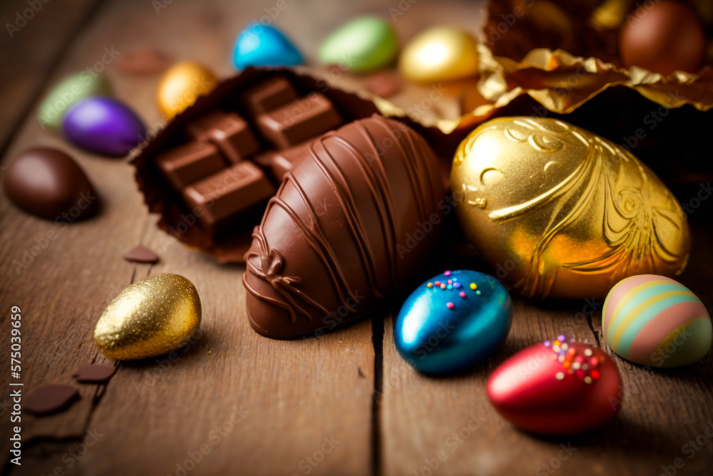 Easter chocolate egg. The chocolate egg entered the traditions of the ...
