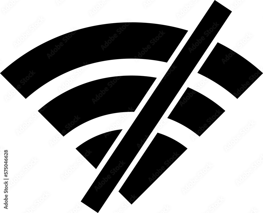 Wifi icon in png. Wi-fi symbol in black. Wireless symbol on transparent ...