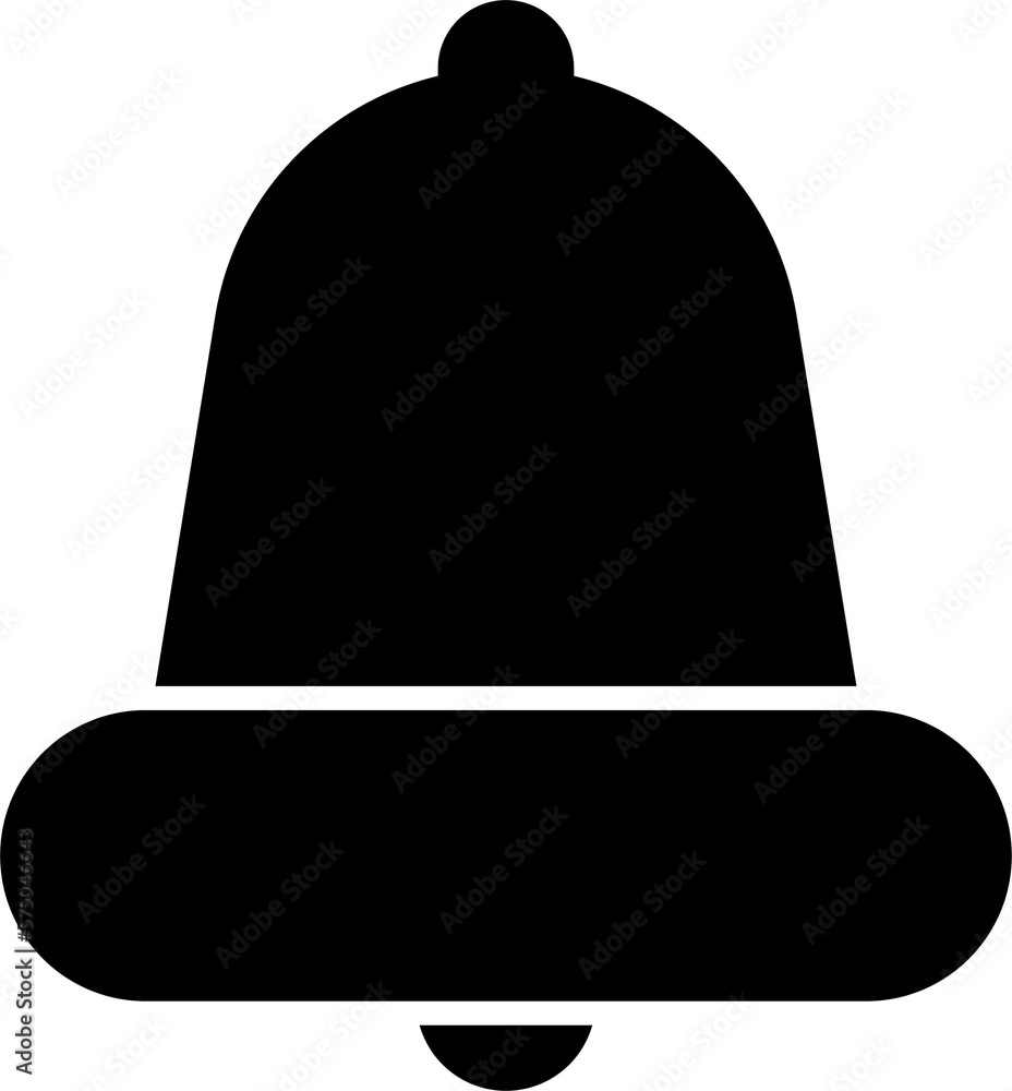 Notification bell in png. Reminder symbol on transparent background ...