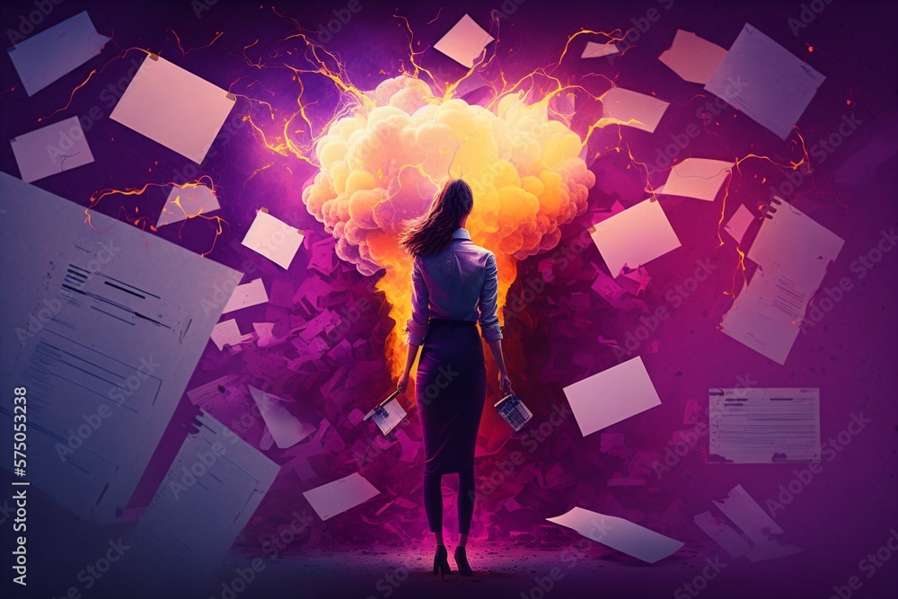 bright idea and creative thinking, visualization of brainstorming ...