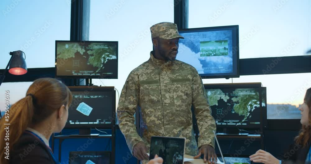 African American naval general coming in office for conference and ...