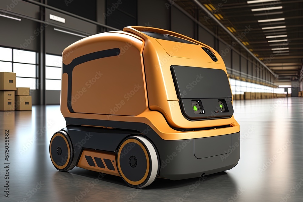 Supply chain logistics and transportation using autonomous guided ...