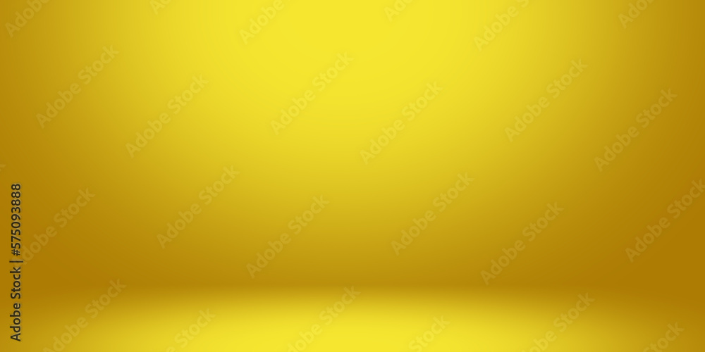 Blank yellow display on vivid summer background with minimal style ...