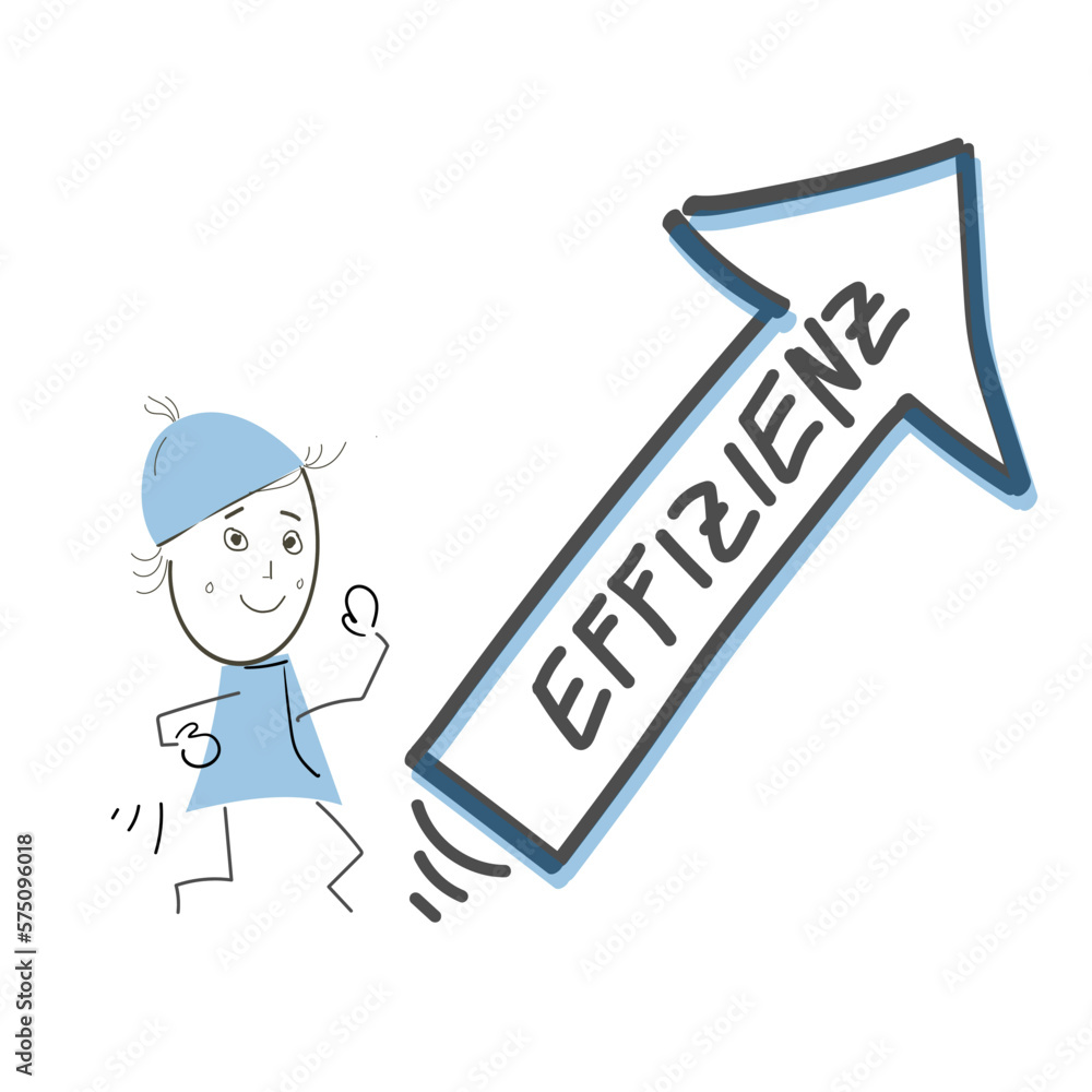 Effizienz Skizze Zeichnung Grafik Abbildung Pfeil Anstieg Steigerung ...