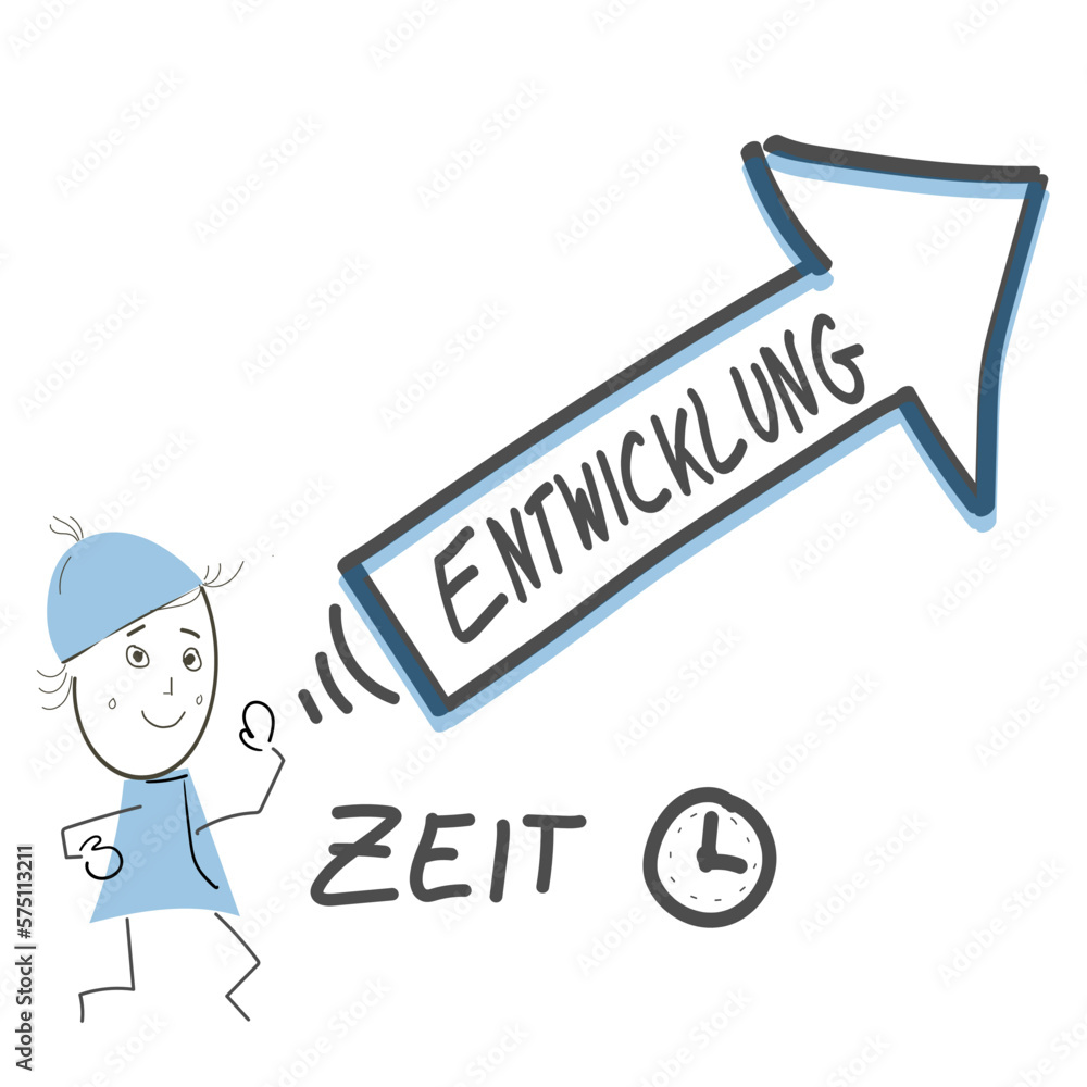 Grafik Figur Entwicklung Zeit Skizze Sketch Figur Zeichnung เวกเตอร์ ...