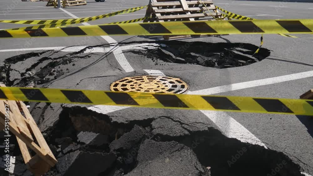 Video „Natural disaster, the consequences of a strong earthquake ...