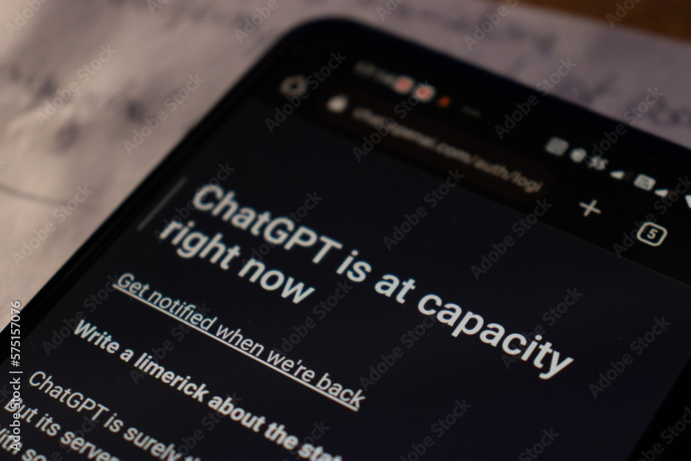 ChatGPT is at capacity right now. Popular AI chat. ChatGPT Chat with AI ...