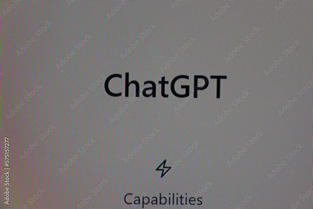 OpenAi ChatGPT logo. ChatGPT chat bot screen on smartphone and laptop ...
