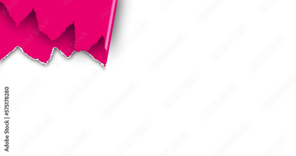 Vidéo Stock Ripping paper animation. 4K looped torn paper animation ...