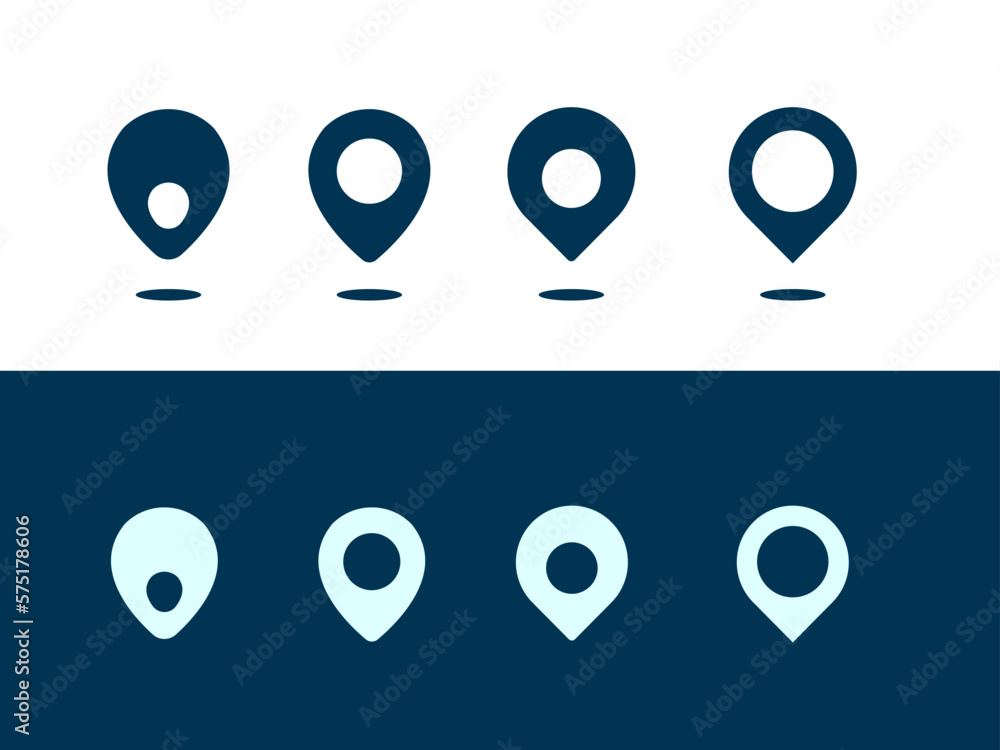 Location pin icon. Map pin place marker. Location icon. Map marker ...