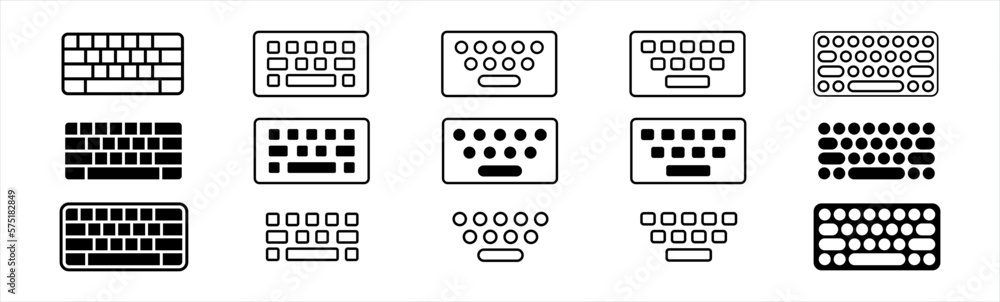 keyboard icon. keypad symbol signs, vector illustration Stock Vector ...