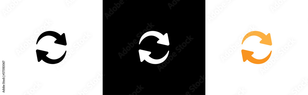 Loop circle arrow icon. rotating arrows symbol. exchange, convert ...