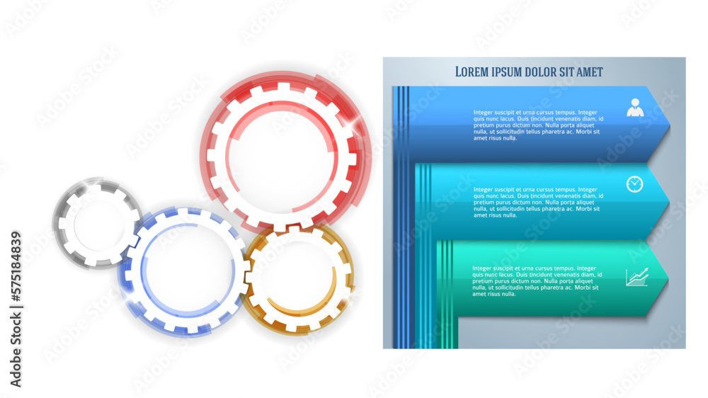 Set Design business presentation template. Vector illustration EPS 10 ...
