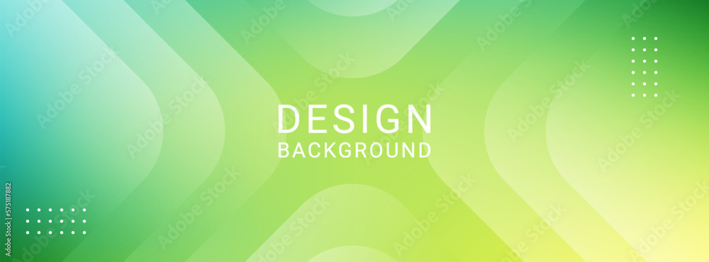 Elegant Green Gradient Background with Simple Shapes. Stock Vector ...