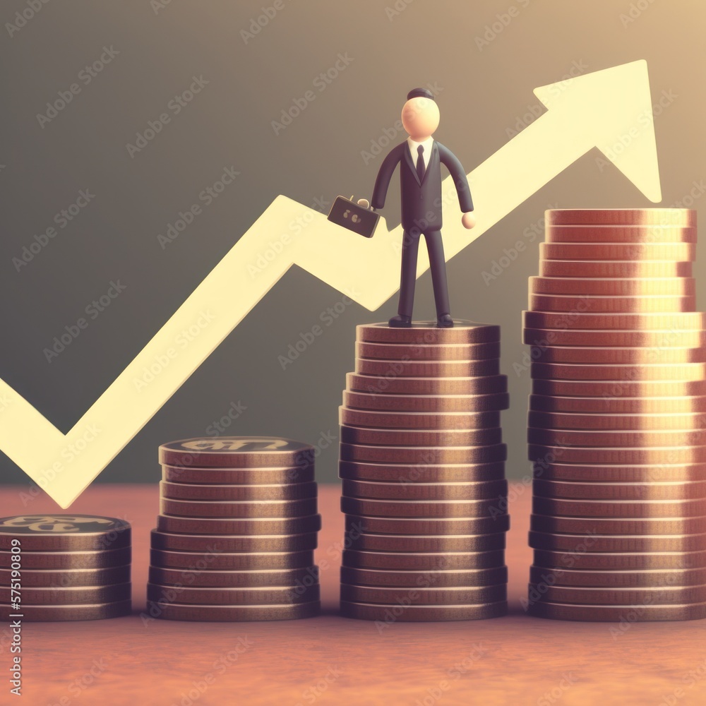 Growing graph set. Business chart with arrow. Growths chart collection ...