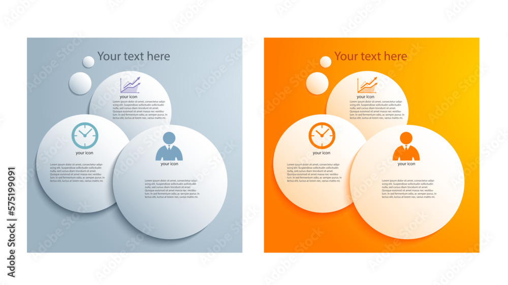 Set Design business presentation template. Vector illustration EPS 10 ...