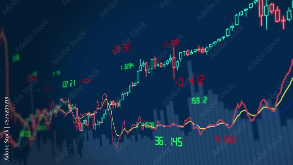 stock market overlay motion graphics Stock Video | Adobe Stock