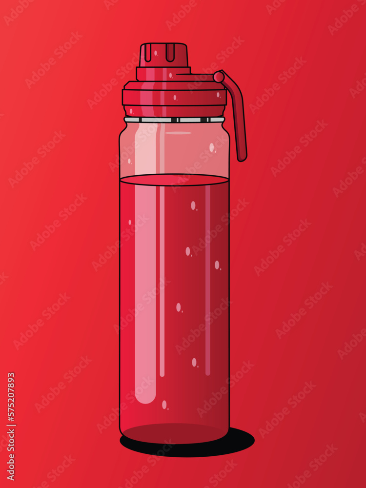 water bottle Illustration Stock Vector | Adobe Stock