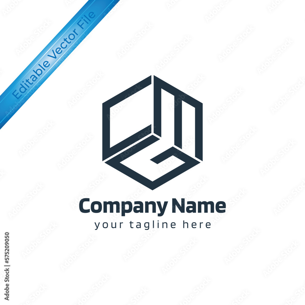 CMG letter mark logo - Abstract vector logo - Icon design Stock Vector ...