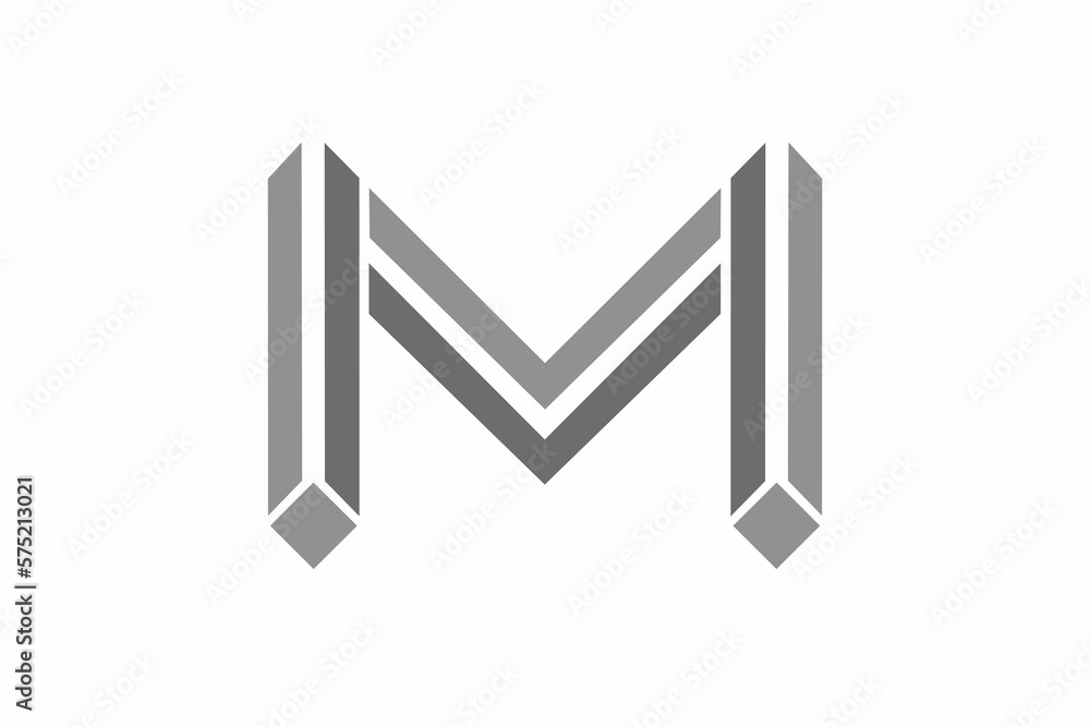 Letter M initial logo vector design Stock Vector | Adobe Stock