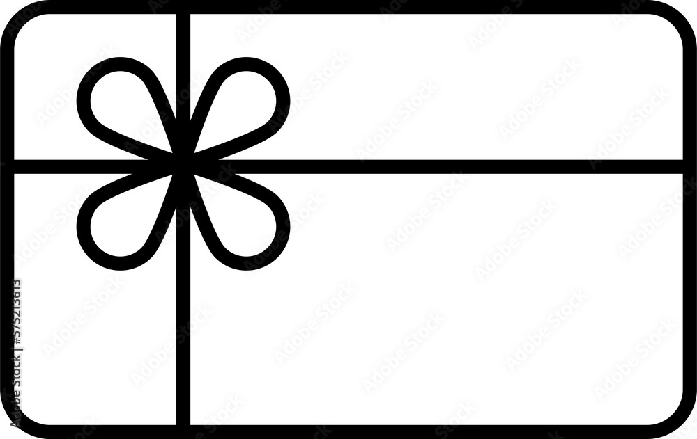 Gift card icon for graphic design, logo, web site, social media, mobile ...