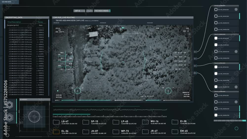Innovative Military Missile Weapon Control System Aims At Enemy Army ...