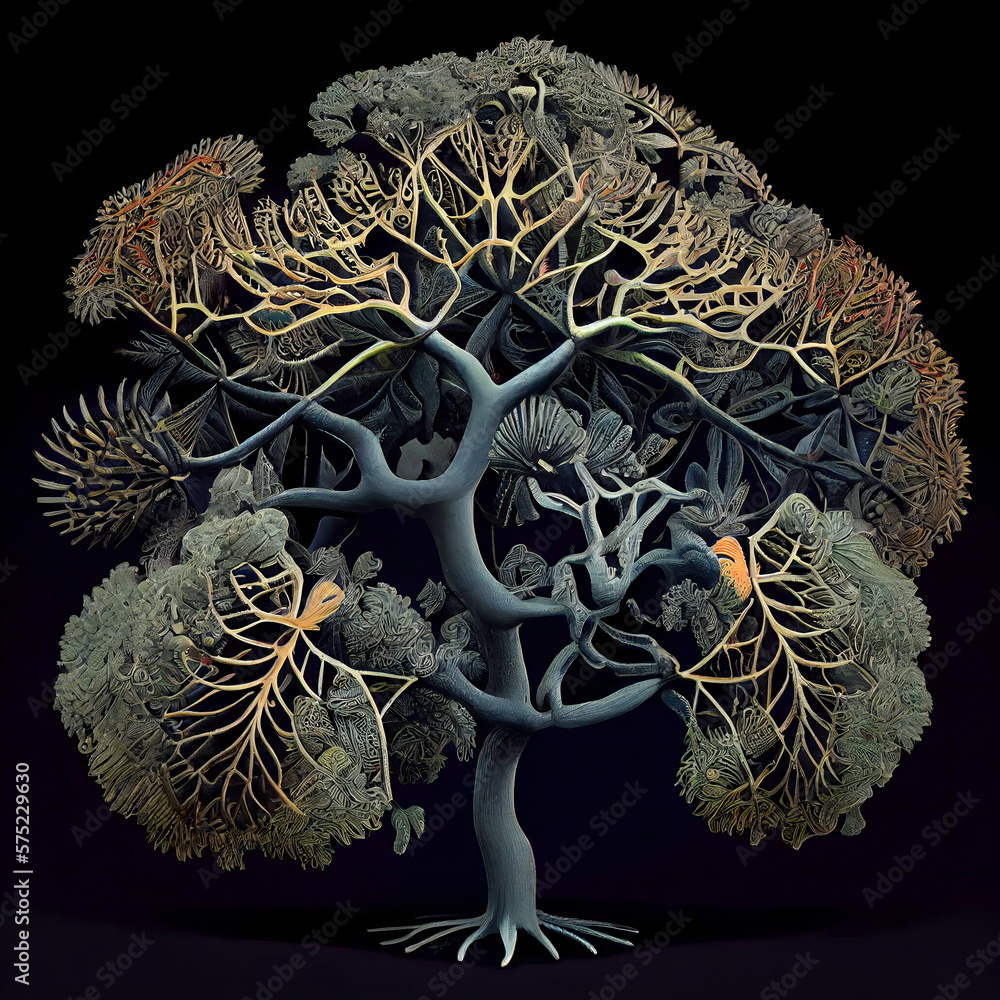 Neem Tree Stock Illustration | Adobe Stock