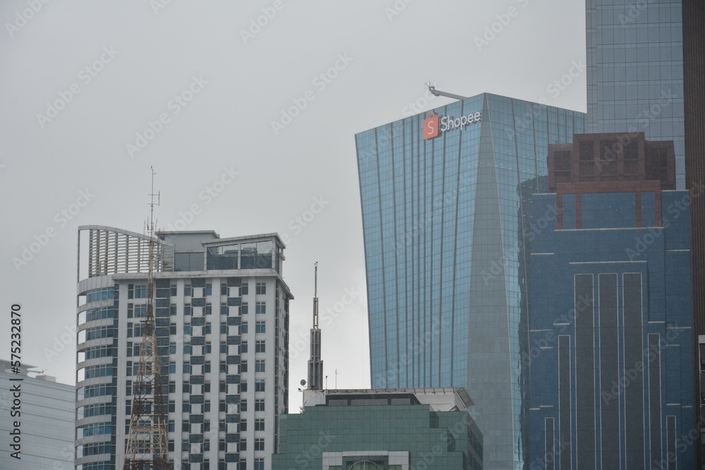 Shopee building facade in Pasig, Philippines Stock Photo | Adobe Stock