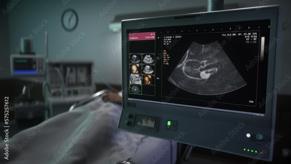 Modern Medical Ultrasound Diagnostic Determines Baby Boy Gender ...