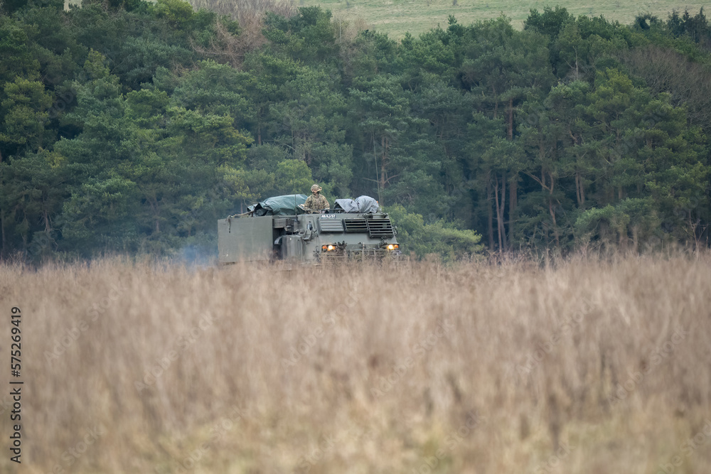 Poster British army self propelled M270 Multiple Launch Rocket System ...