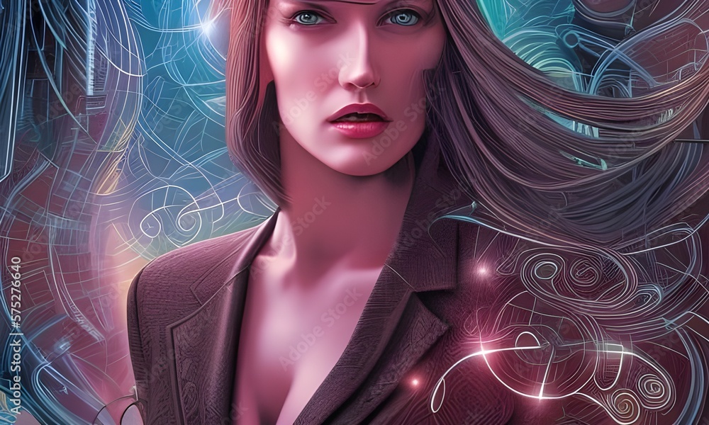 Businesswoman And Artificial Intelligence Ai Digital Technology Concept Working Digital