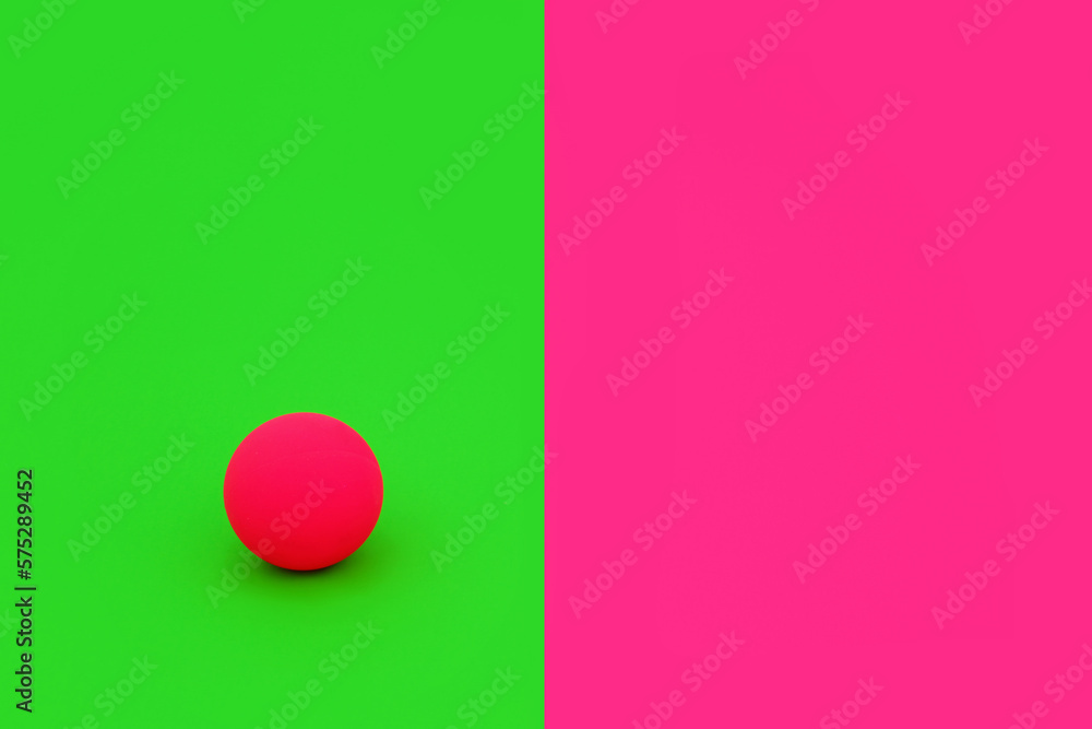 Dare to be different and independent concept with vivid green and pink ...