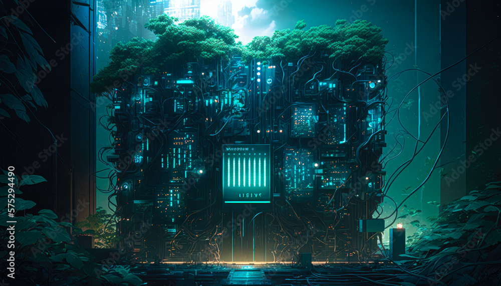 an environment inspired by the virtual world of computers ,artificial ...