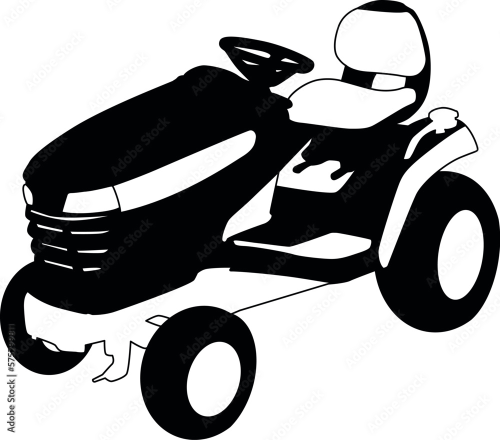 Lawn Mower Tractor cut file, SVG , Cricut, Silhouette , Eps, PNG ...