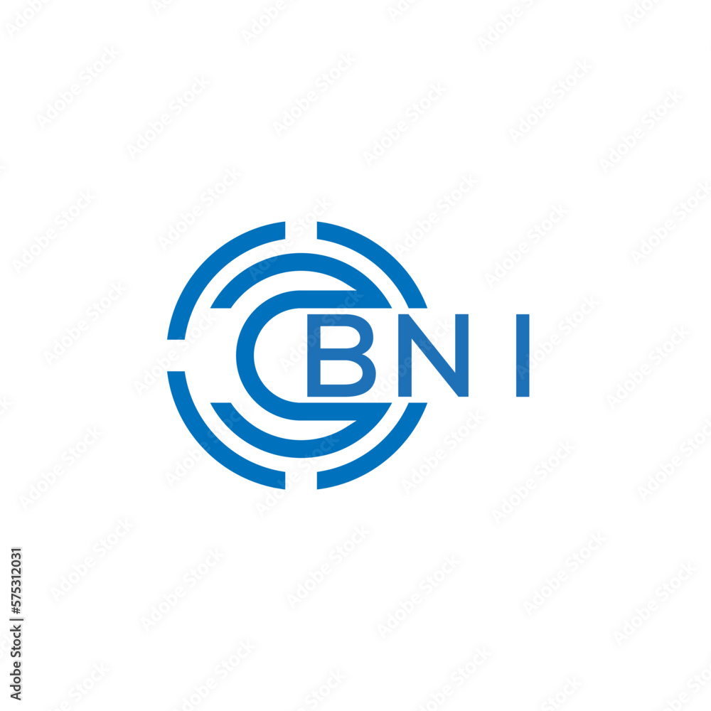 BNI letter logo design. BNI creative initial letter logo concept. BNI ...