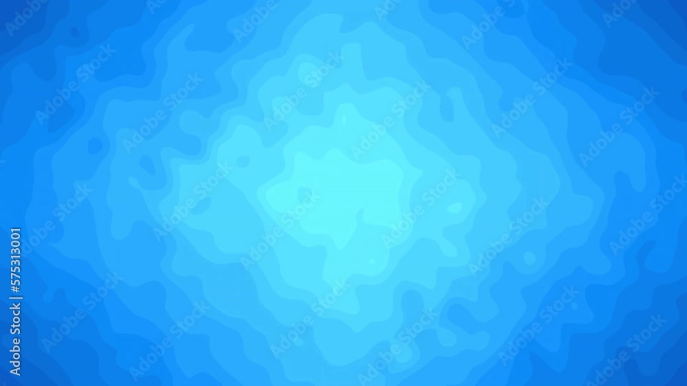 Bubbles of steam well up from the center on a blue gradation background ...