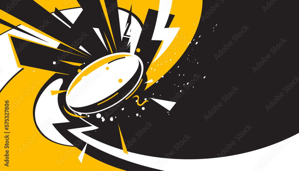 Vector illustration of rugby abstract background design for banner ...