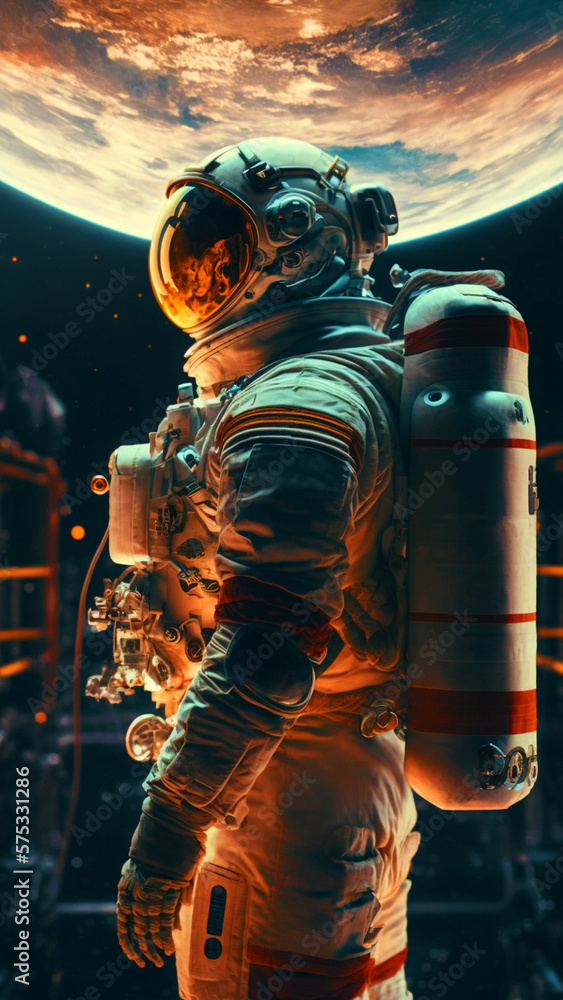 Astronaut Side View