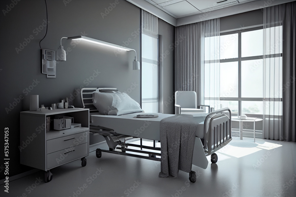 Modern Hospital interior with lamps and ultra modern devices ...