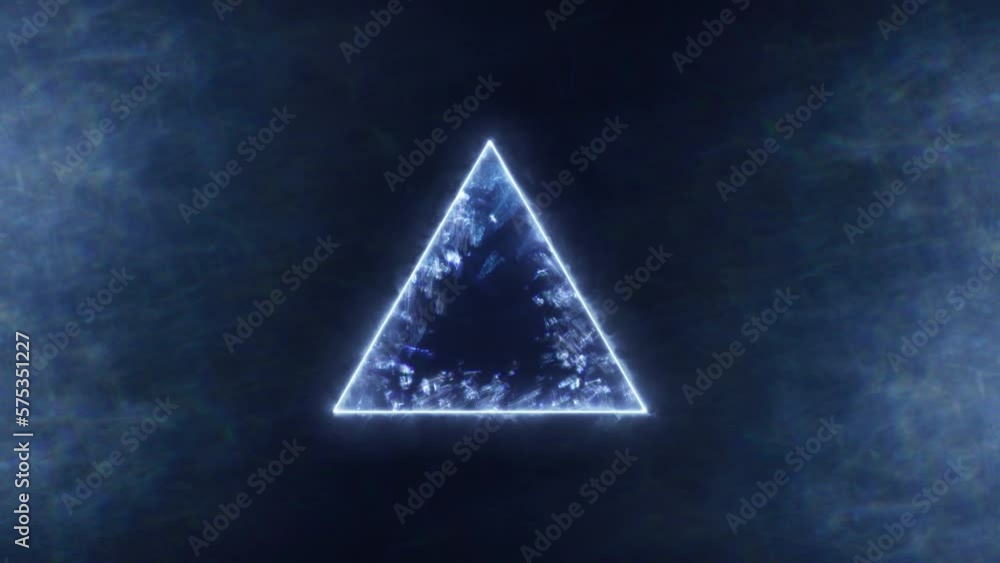 Mysterious portal triangle of energy. Easy to add lens flare effects ...